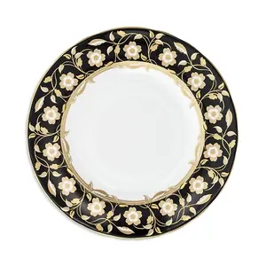 ROYAL CROWN DERBY Primrose Black Salad/dessert Plate - No Color