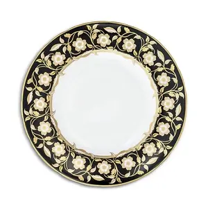 ROYAL CROWN DERBY Primrose Black Dinner Plate - No Color