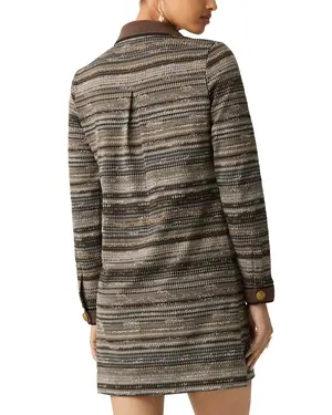 Ramy Brook Maria Houndstooth Collared Dress