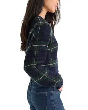 Good American The Jacquard Cardigan Sweater