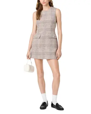 French Connection Sutton Plaid Print Mini Dress