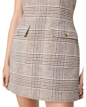 French Connection Sutton Plaid Print Mini Dress