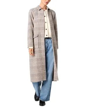 French Connection Sutton Plaid Coat