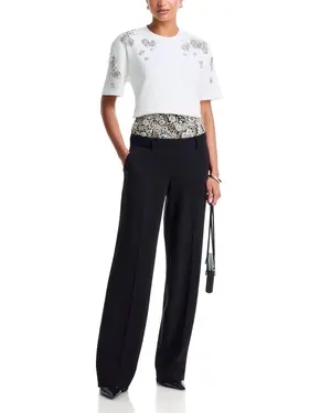 Cinq À Sept Crystal Ivy Dionne Embellished Pants