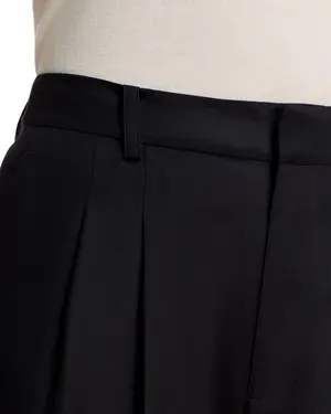 LISA YANG Silk Wide Leg Pleated Pants