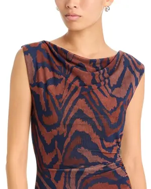 Johnny Was Leyla Boat Neck Midi Dress