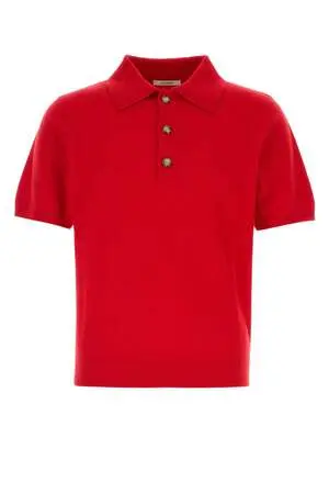 ENTIRE STUDIOS Wool-blend Polo Shirt - Red