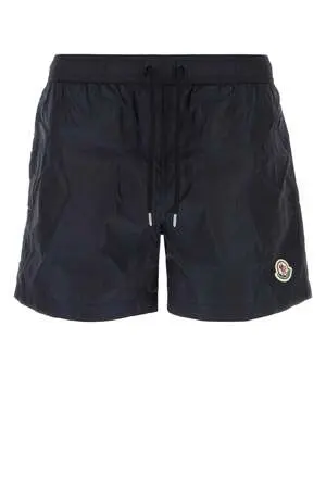 Moncler Nylon Swimming Shorts With Lined Finish - Blue