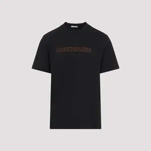 Moncler Embroidered Logo Cotton T-shirt