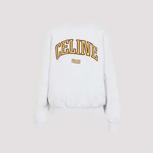 Celine Loose Cotton Sweatshirt - Grey