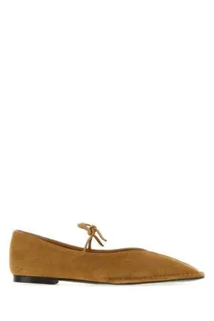 ALOHAS Suede Sway Ballerina Flats - Camel
