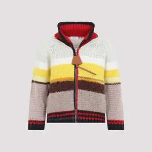 Celine Chunky Knit Zip-front Cardigan - Multicolour