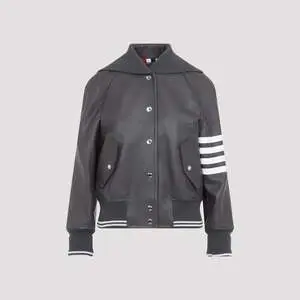 Thom Browne Oversized Raglan-sleeve Leather Blouson Jacket For