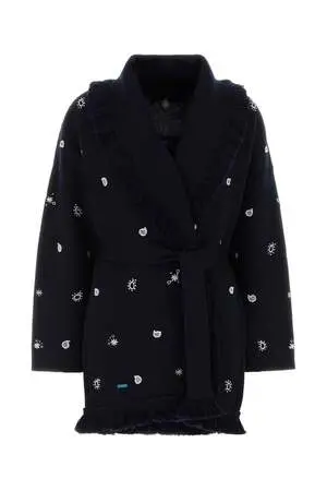 Alanui Oversize Wool Cardigan - Blue