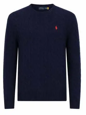 Polo Ralph Lauren Cashmere Blend Cable Knit Jumper - Blue