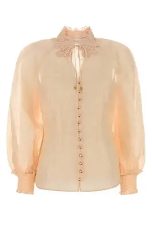 ZIMMERMANN ZIMMERMANN Rebellion Linen-Silk Blouse