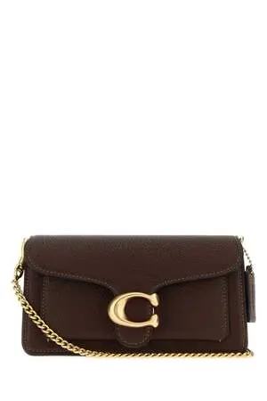 COACH NEW YORK Polished Pebbled Leather Tabby Chain Crossbody 19 Mini Bag - B4maple
