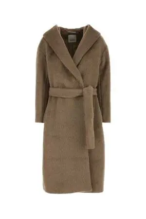 S MAXMARA Eliana Alpaca-blend Belted Jacket