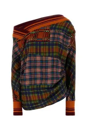 Dries Van Noten Printed Viscose Blouse - Checked