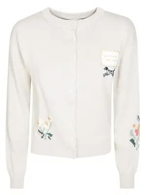 Max Mara Patch Cardigan - Bianco
