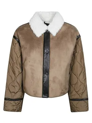 Max Mara Wool-blend Padded Jacket - Beige