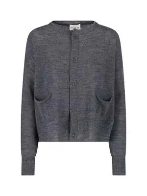 MA'RY'YA Button-front Wool Cardigan