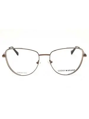 Lucky Brand Cat Eye Metal Frame Eyeglasses - Brown