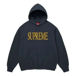 Supreme Capital Hooded Sweatshirt - Navy