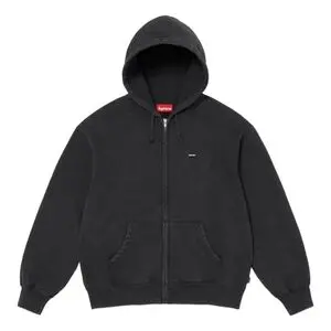 Supreme Small Box Zip Up Hooded Sweatshirt - Black