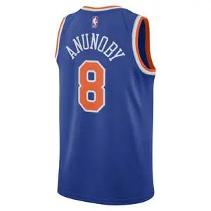Nike Dri-fit Nba Og Anunoby New York Knicks Icon Edition Swingman Jersey