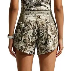 Nike Camo Dri-fit 4" Brief-lined Shorts - Sequoia/summit White