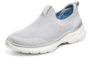 Sketchers Go Walk 6 Slip-on Athletic Sneakers - Light Grey
