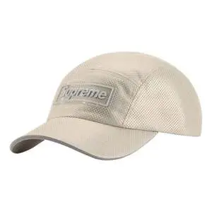 Supreme Fw26 Metallic Mesh Camp Cap - Stone