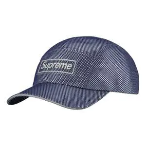 Supreme Fw26 Metallic Mesh Camp Cap - Navy