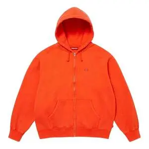 Supreme Fw26 Small Box Zip Up Hooded Sweatshirt - Orange