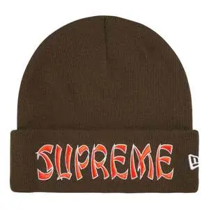 Supreme X New Era Fw26 Action Beanie - Brown