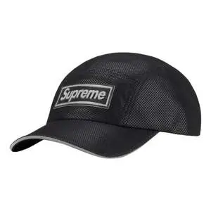 Supreme Fw26 Metallic Mesh Camp Cap - Black