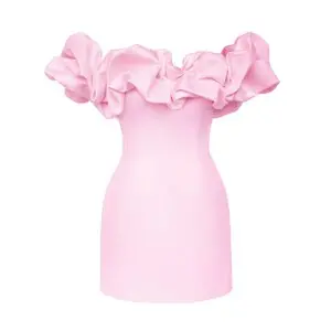 POST MERIDIEM Light Meringue Mini Dress