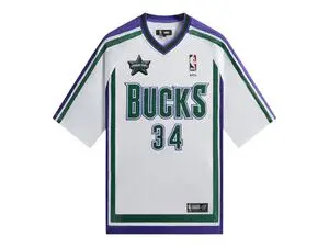 Kith Nba Allstar Milwaukee Bucks Leon Jersey - White