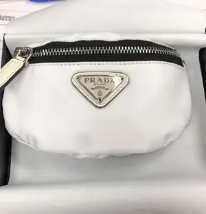 Prada Logo Plaque Wrist Pouch