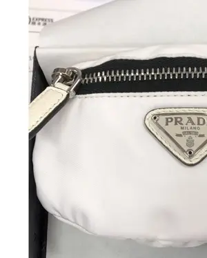Prada Logo Plaque Wrist Pouch