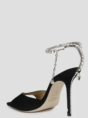 JIMMY CHOO Saeda 100 Embellished Sandals