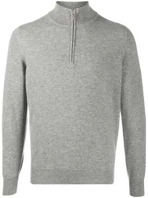 Brunello Cucinelli Zip-up Roll Neck Jumper