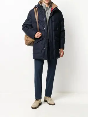 Brunello Cucinelli Zip-up Roll Neck Jumper