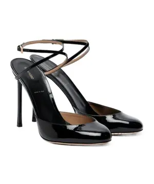 TOM FORD Patent Leather Slingback Pumps - Black