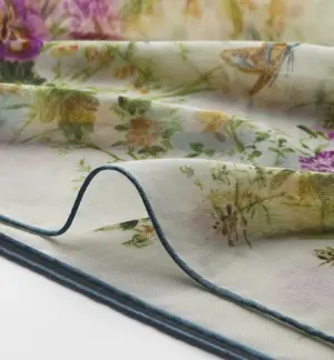 Dior Dioriviera Toile De Jouy Floral Garden Shawl - White