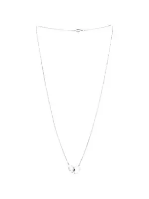 Cartier Love Interlocking 18k White Gold Necklace - Silver