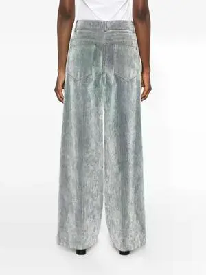 FORTE_FORTE Velvet-finish Trousers