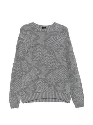 Etro Jacquard-knit Sweater - Grey