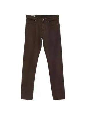 Incotex Straight-leg Five-pocket Trousers - Brown